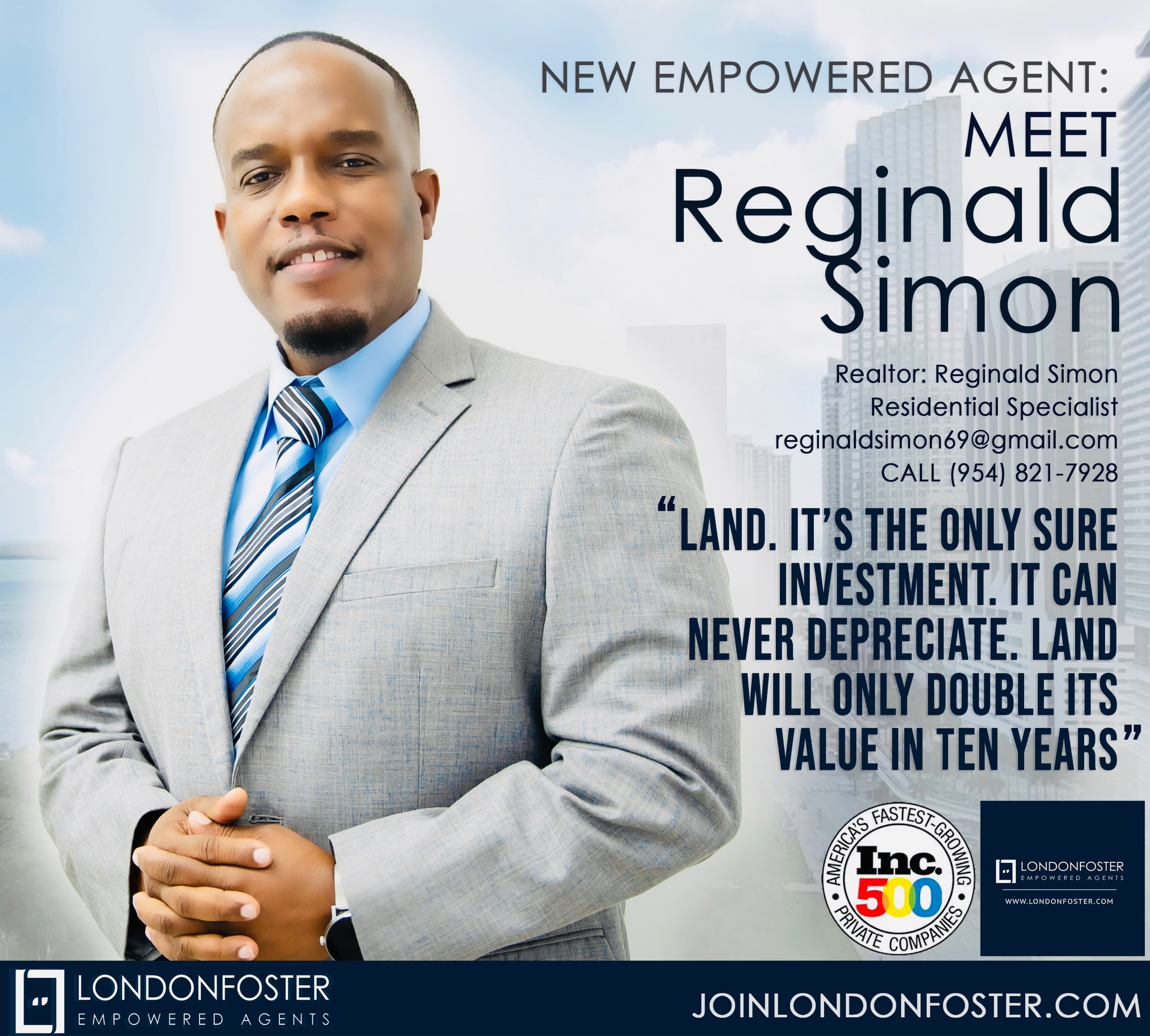Reginald Simon | Real Estate Professional | London Foster Realty